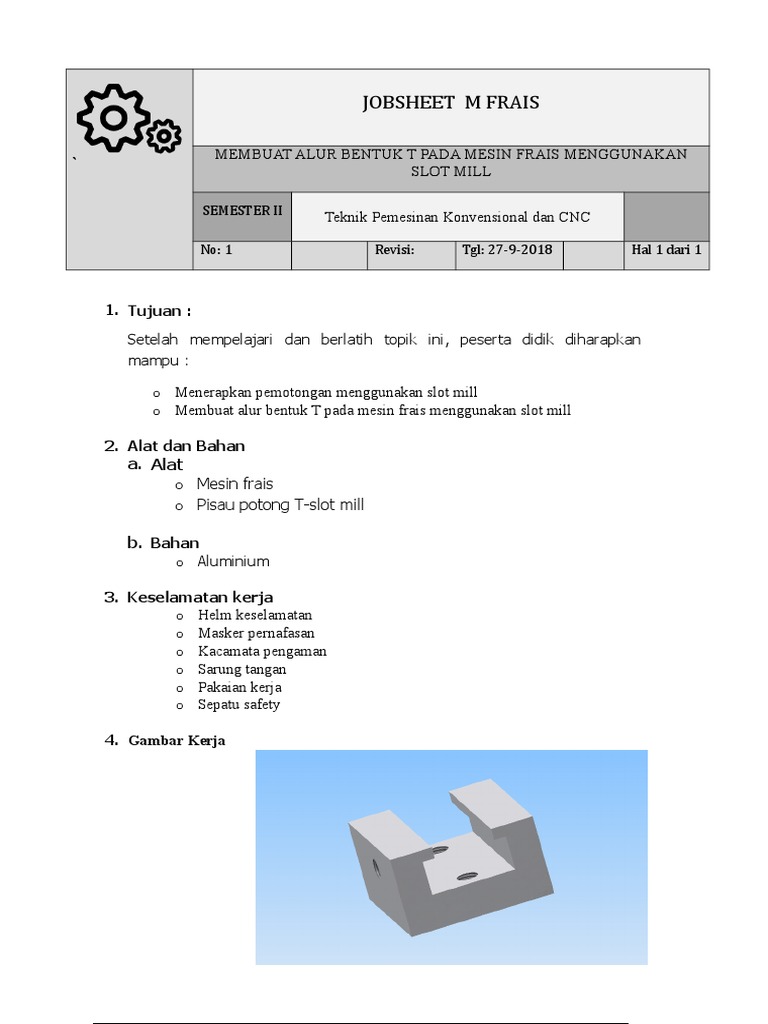 Jobsheet Frais CNC PPG | PDF