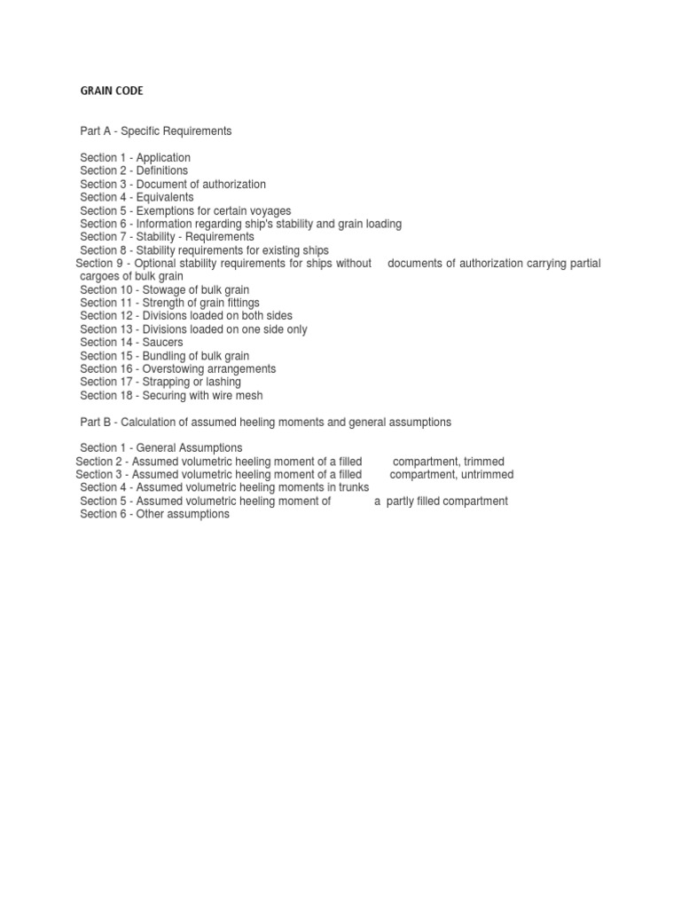 Grain Code | PDF | Technology & Engineering