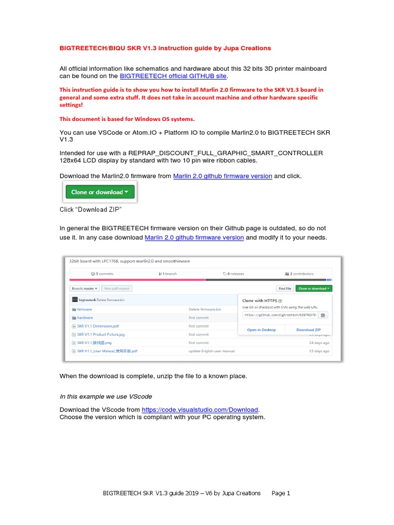 Bigtreetech Skrv1.3 Guide 2019 - 6 | PDF | Windows 10 | Raspberry Pi