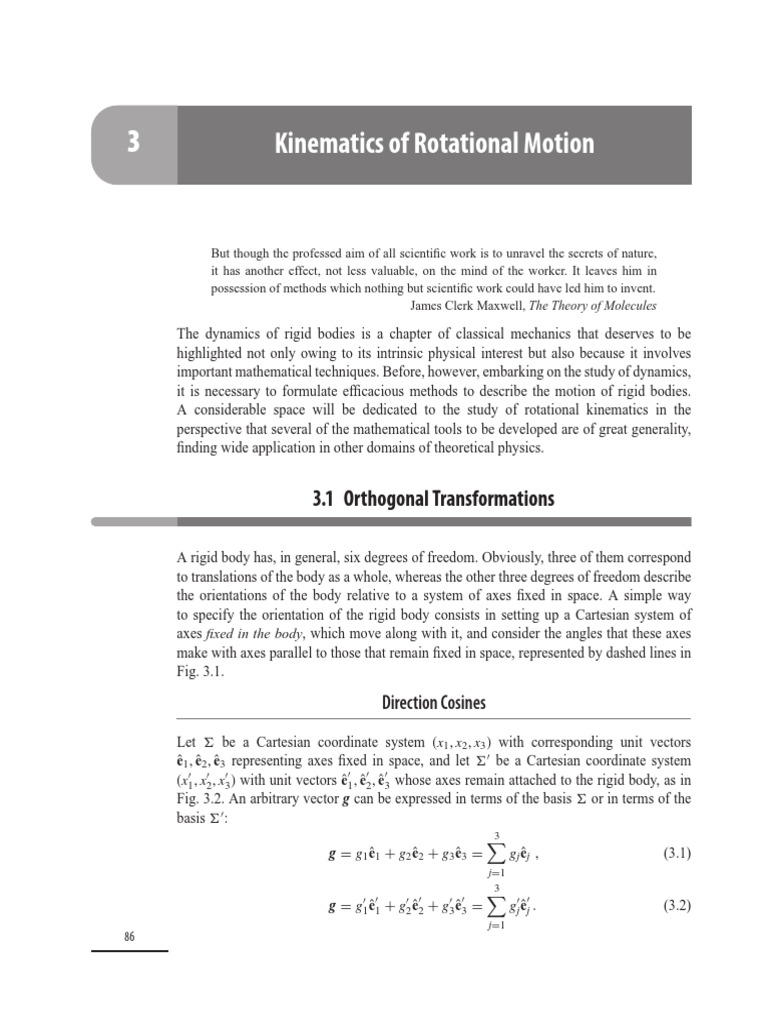 Kinematics of Rotational Motion | PDF | Rotation Around A Fixed Axis ...