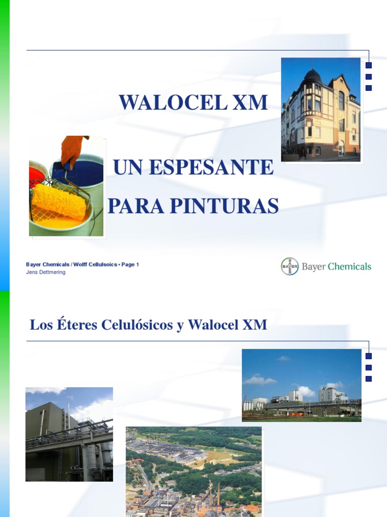 Walocel XM: Espesante Ideal para Pinturas | PDF | Pintar | Sustancias ...