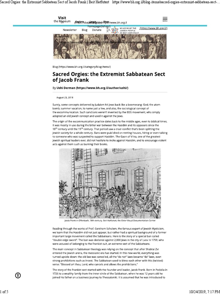 Jacob Frank | PDF | Messianism | Judaism Related Controversies