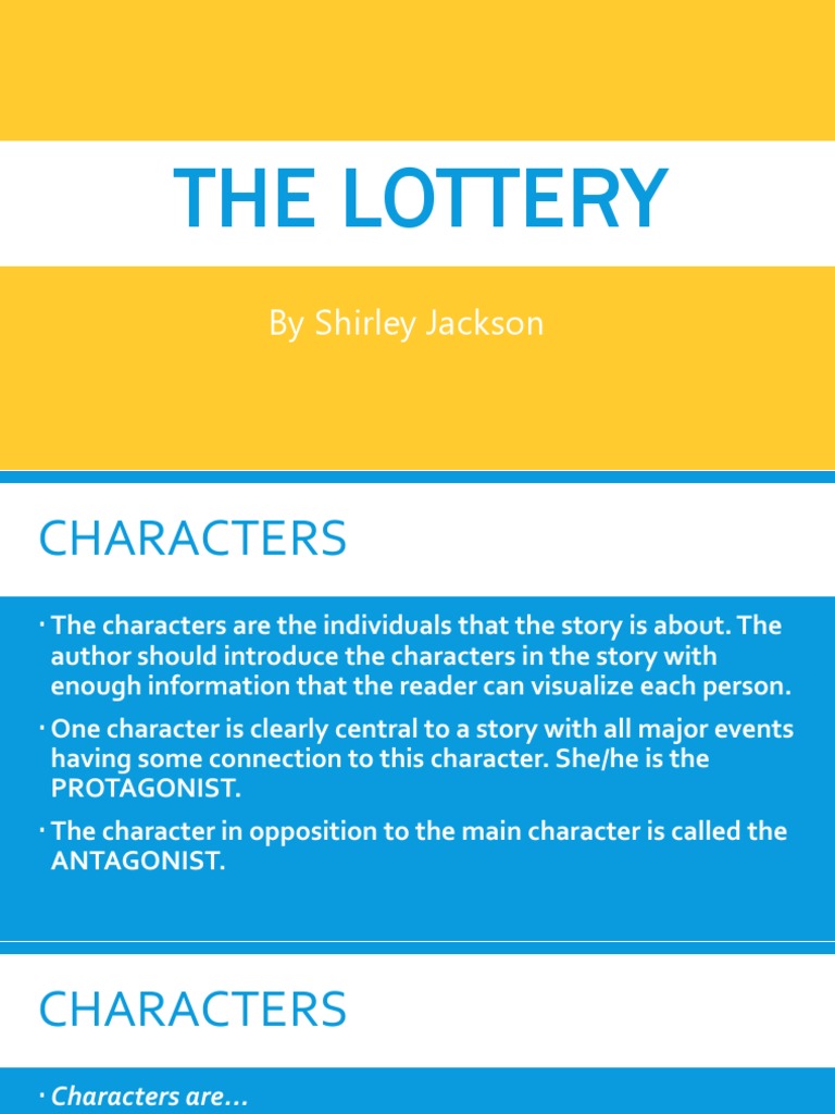 The Lottery | PDF | Narration