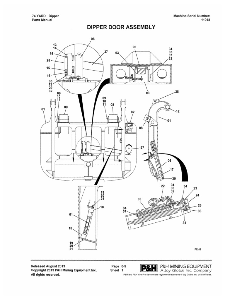 Dipper Door Assembly Part No R72209F1 PDF | PDF | Screw | Mechanical ...