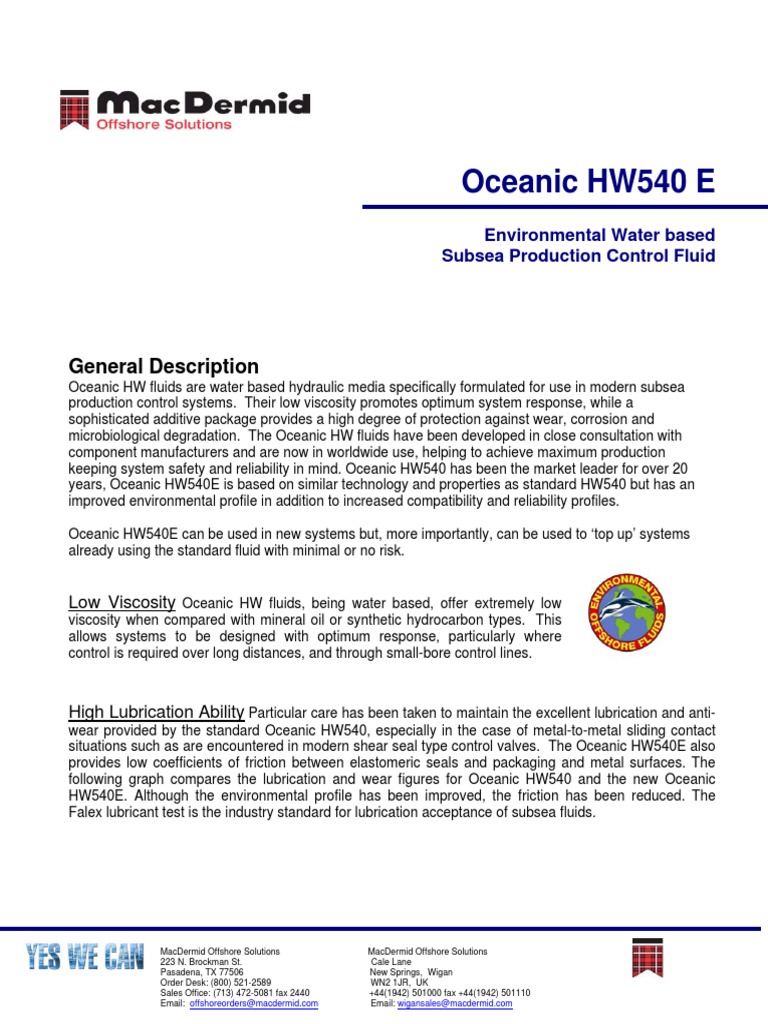 Oceanic HW540 E: General Description | PDF | Lubricant | Subsea ...