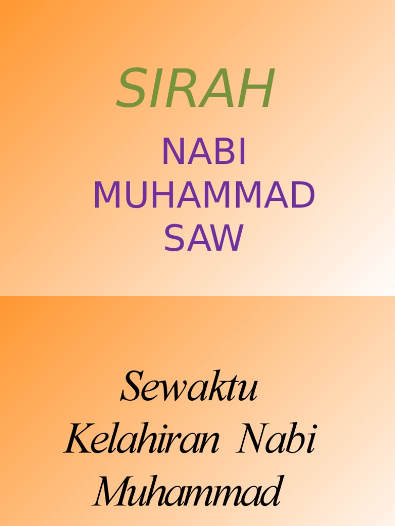 Sirah Nabi Muhammad | PDF