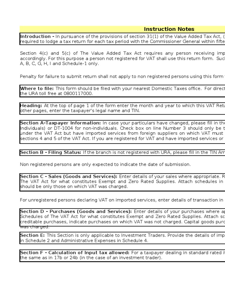 Monthly VAT Return | Value Added Tax | Tax Credit