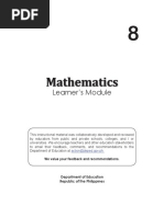 Grade 8 Math Deped Curriculum | PDF | Equations | Polynomial