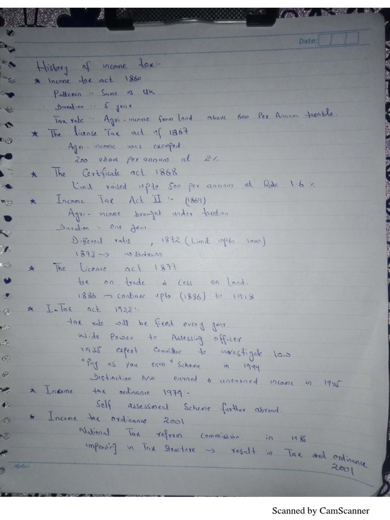 Income Tax History | PDF