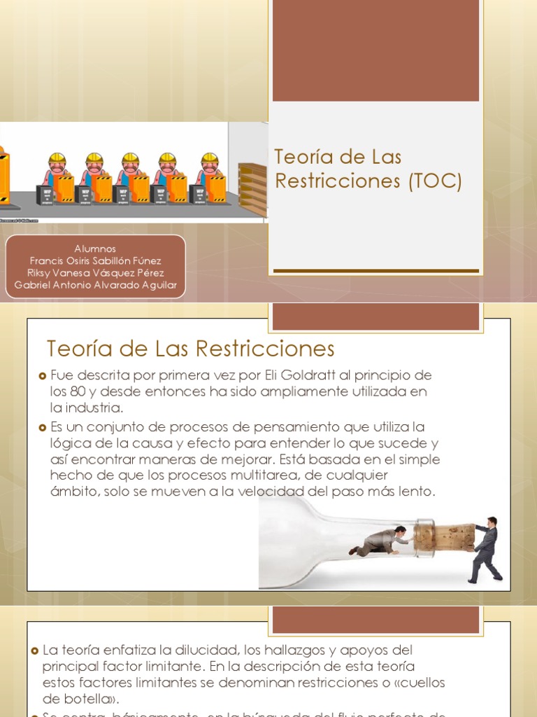 Teoría de Las Restricciones | PDF | Cadena de valor | Business