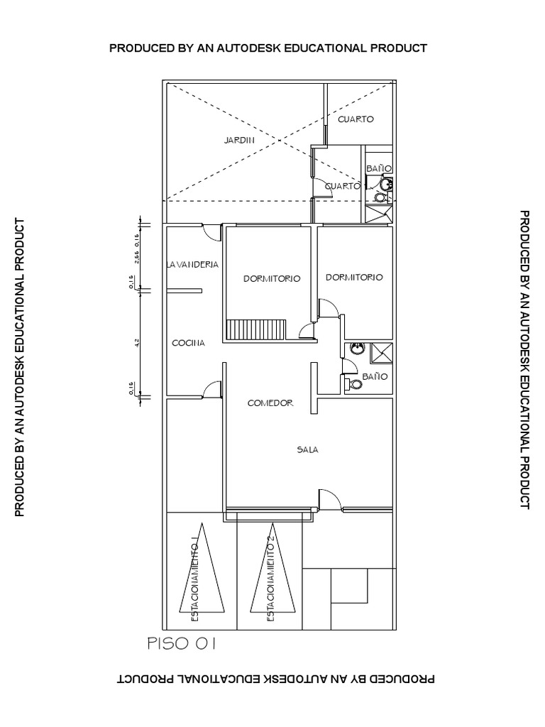 Piso 01: Produced by An Autodesk Educational Product | PDF