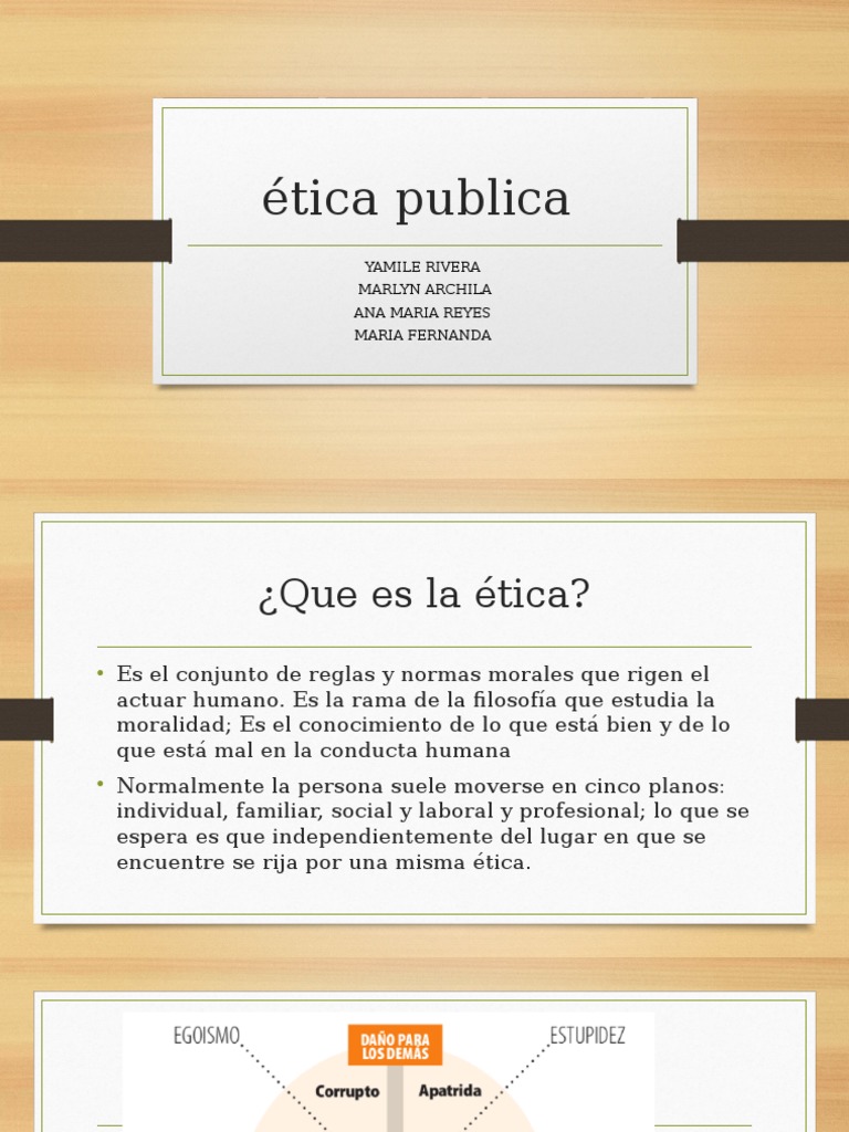 Ética Publica | PDF | Moralidad | Comportamiento