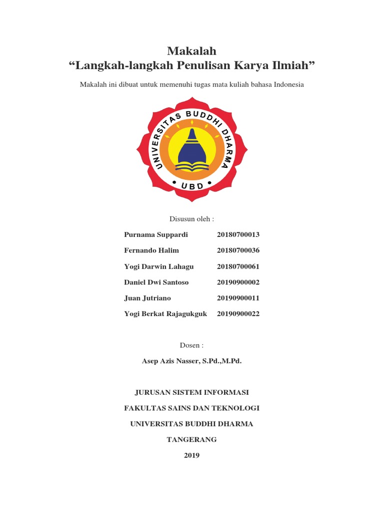 Langkah-Langkah Penulisan Karya Ilmiah | PDF