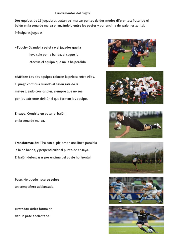 Fundamentos Del Rugby | PDF