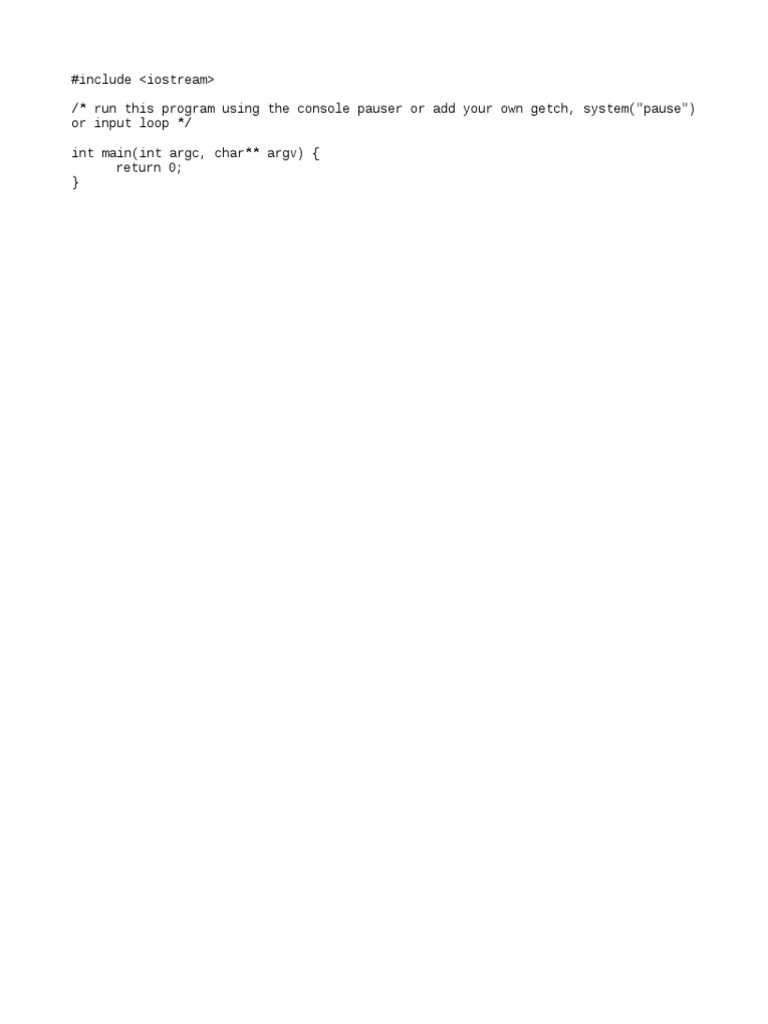 ConsoleApp CPP | PDF