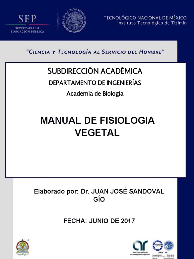 Manual de Fisiología Vegetal | PDF | Hoja | Fisiología de las plantas