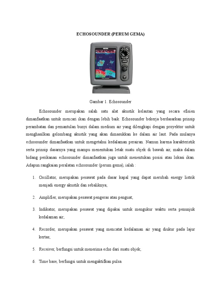 Echosounder | PDF