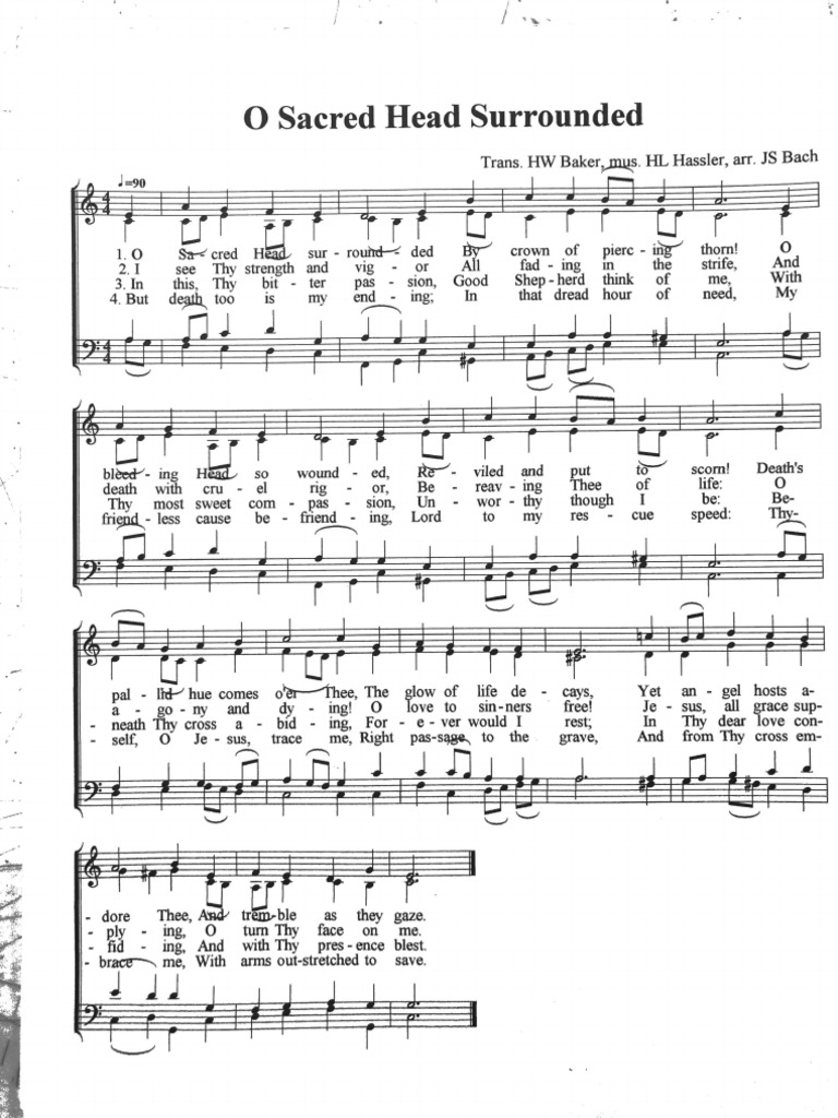 O Sacred Head Surrounded | PDF