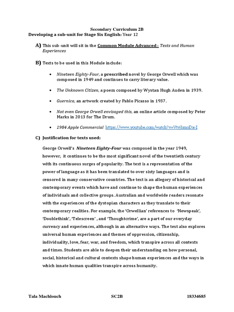 Secondary Curriculum 2b | PDF | Critical Thinking | Narrative