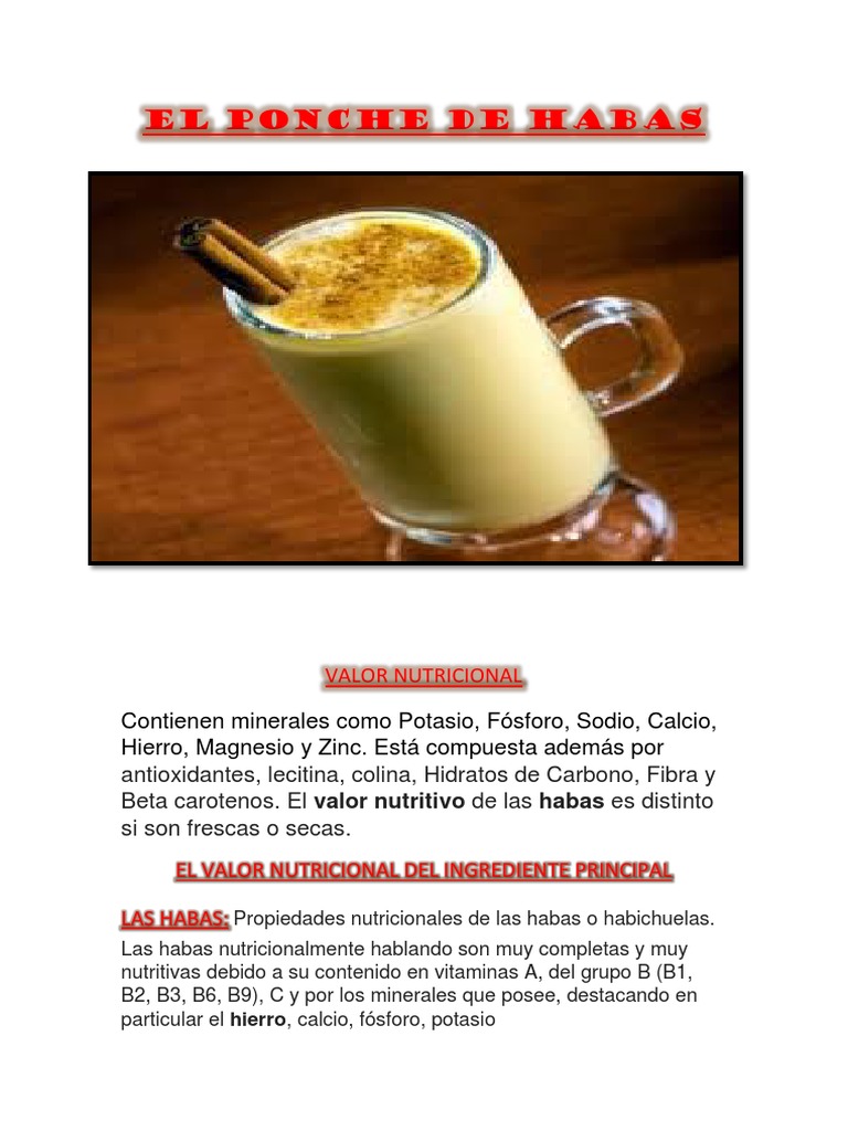 El Ponche de Habas | PDF