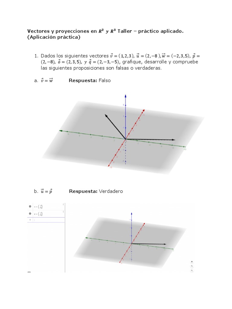 Actividad 13 - Taller aplicado_ Vectores y proyecciones en R2 y R3.docx ...