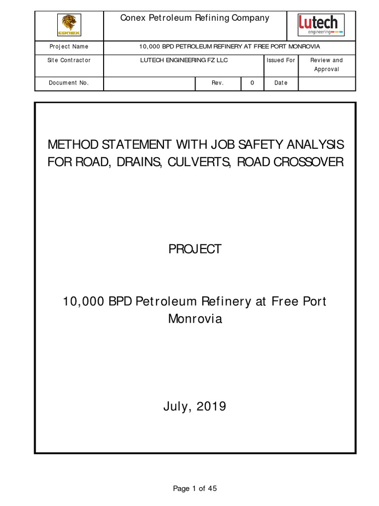 Lutech Engineering Scaffolding JSA Document | PDF | Asphalt | Concrete