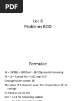 Wastewater BOD Calculations Guide | PDF | Science & Mathematics