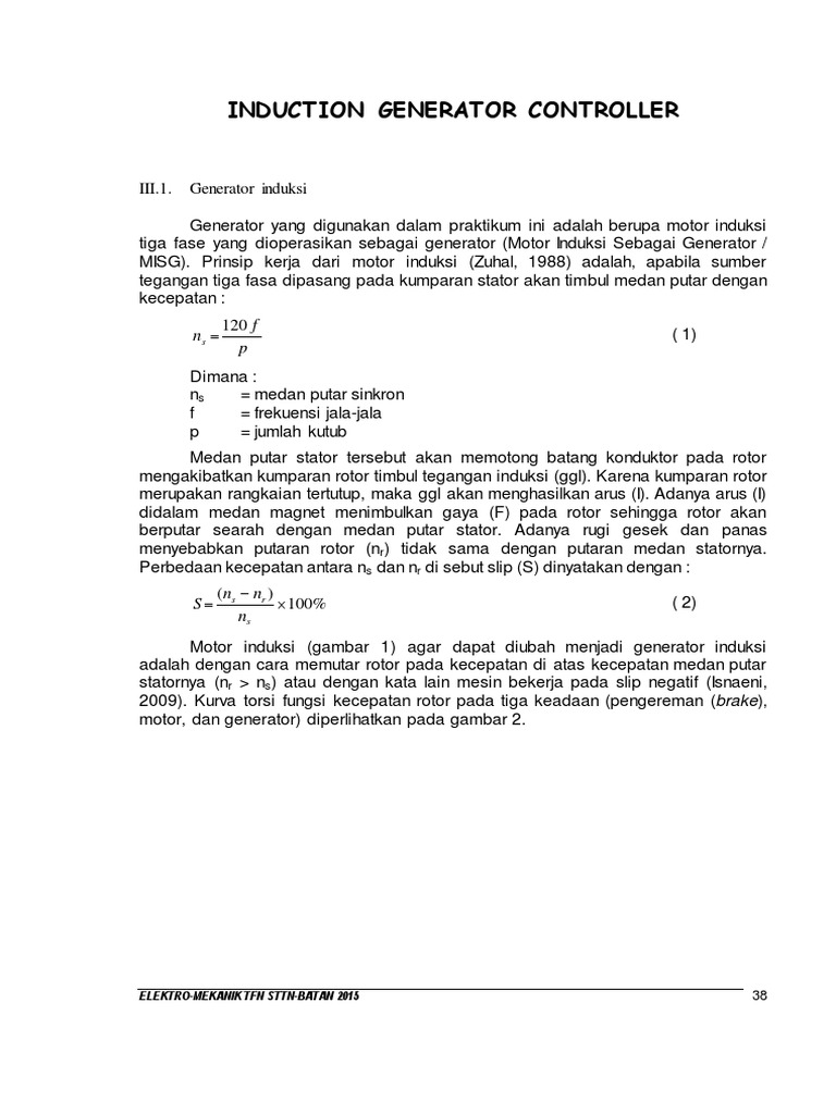 Induction Generator Controller (IGC) | PDF