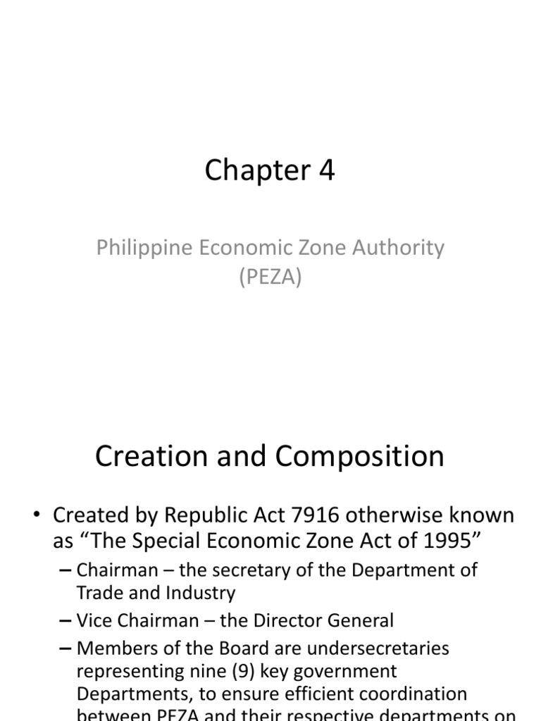 Philippine Economic Zone Authority (PEZA) | PDF | Tax Exemption | Taxes