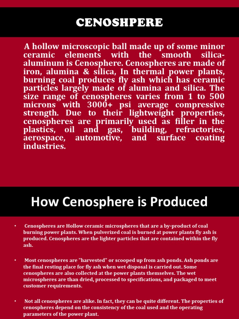 Cenosphere | PDF | Fly Ash | Refractory