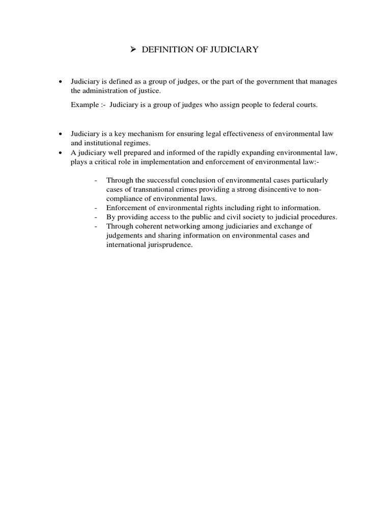 Definition of Judiciary | PDF | Judiciaries | Constitution