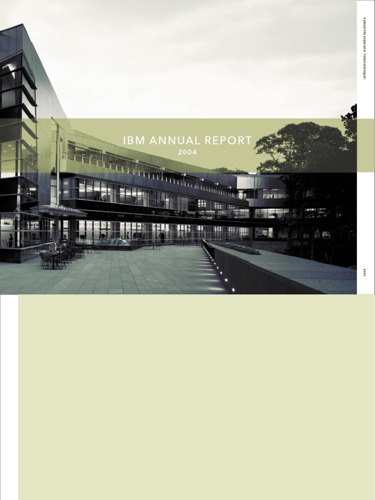 IBM Annual Report 2004 PDF | PDF | Internal Control | Ibm