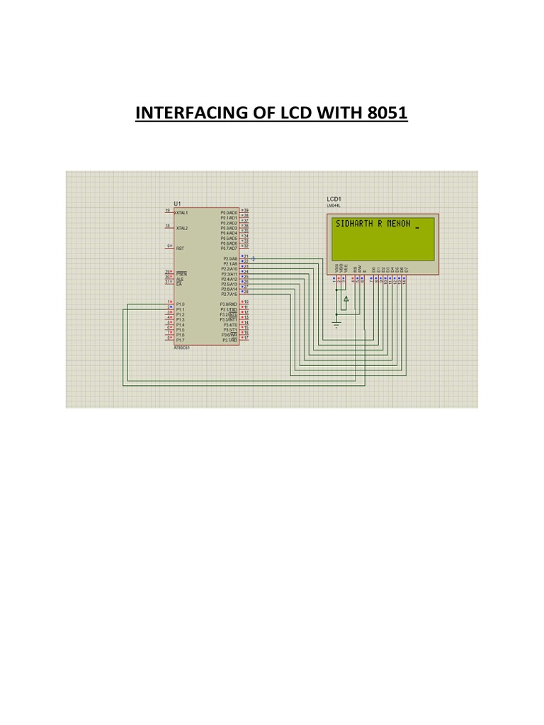 Interfacing of LCD With 8051 | PDF