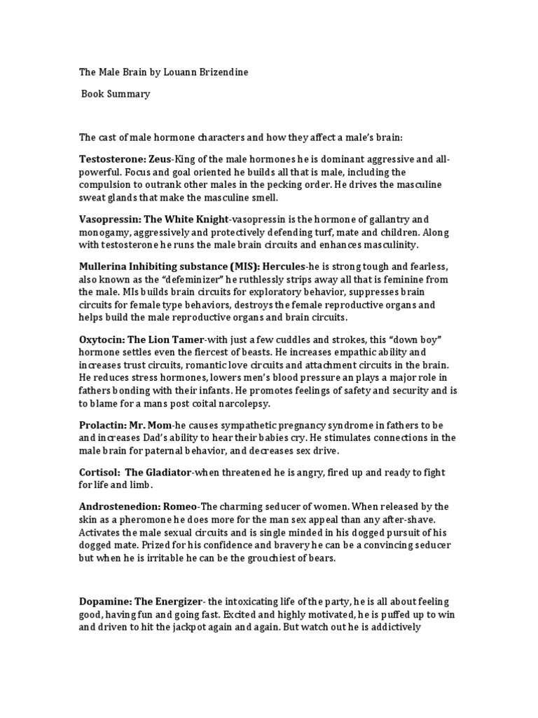 The Male Brain | PDF | Brain | Behavioural Sciences