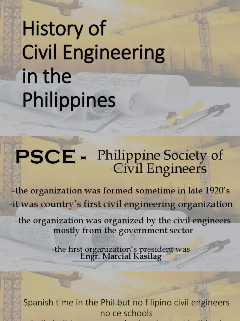 History of Civil Engineering in The Philippines | PDF | President Of ...