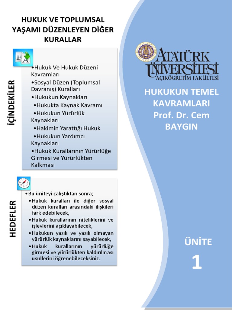 Hukukun Temel Kavramları | PDF