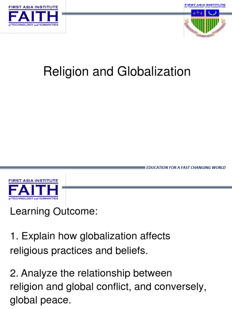 Religion and Globalization: Education For A Fast Changing World | PDF ...