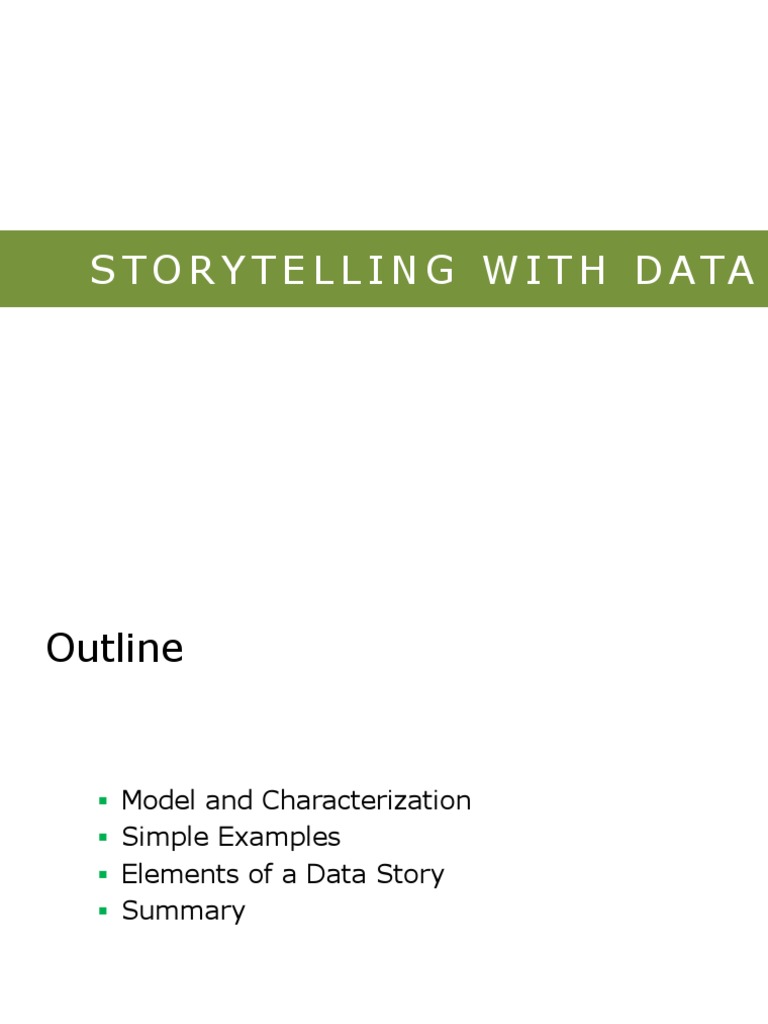 Storytelling With Data Visualization | PDF | Visualization (Graphics ...
