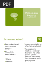 Distinctive Features: Table 1. Distinctive Feature Matrix For English ...