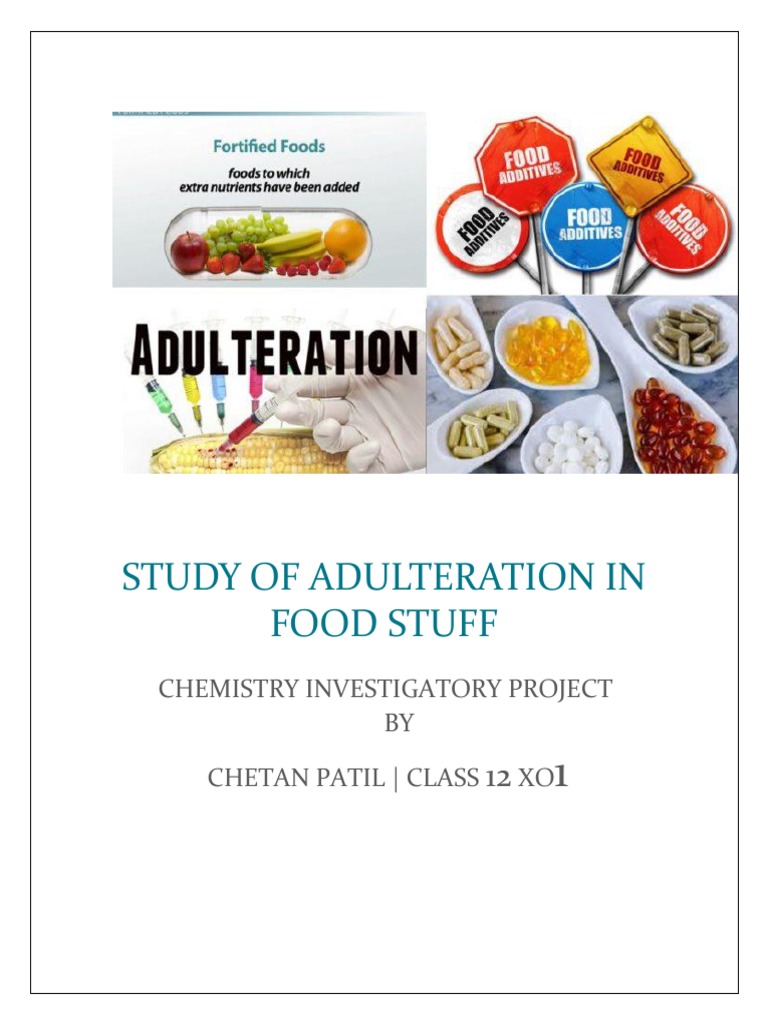 Study of Adulteration in Food Stuff | PDF | Chili Pepper | Foods