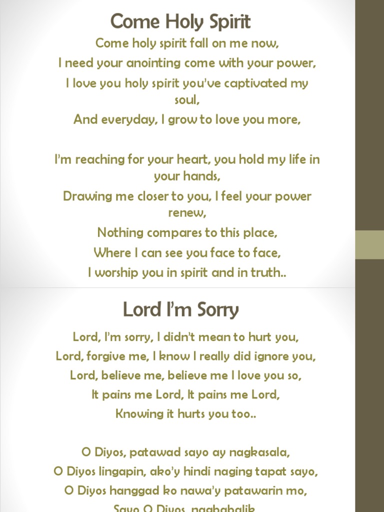 7 Last Words Songs | PDF