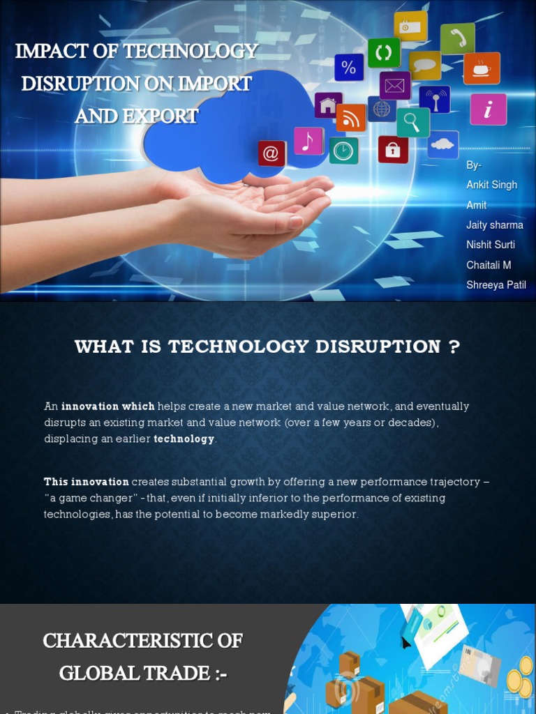 The Impact of Technological Disruptions on Global Trade Through ...