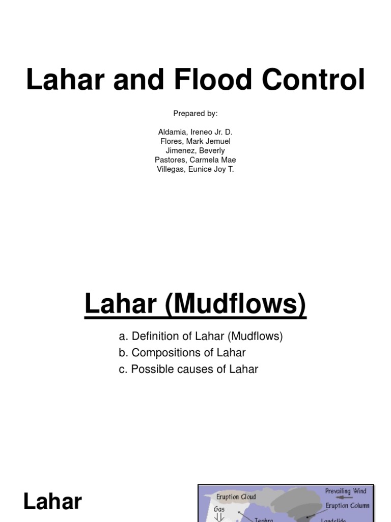 14th - Lahar and Flood Control (Definition To Historical) | PDF ...