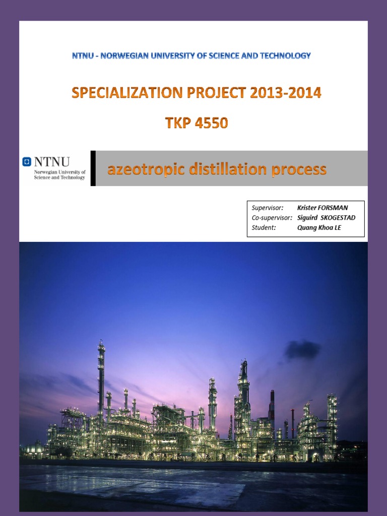 Supervisor: Co-Supervisor: Siguird SKOGESTAD Student:: Krister FORSMAN ...