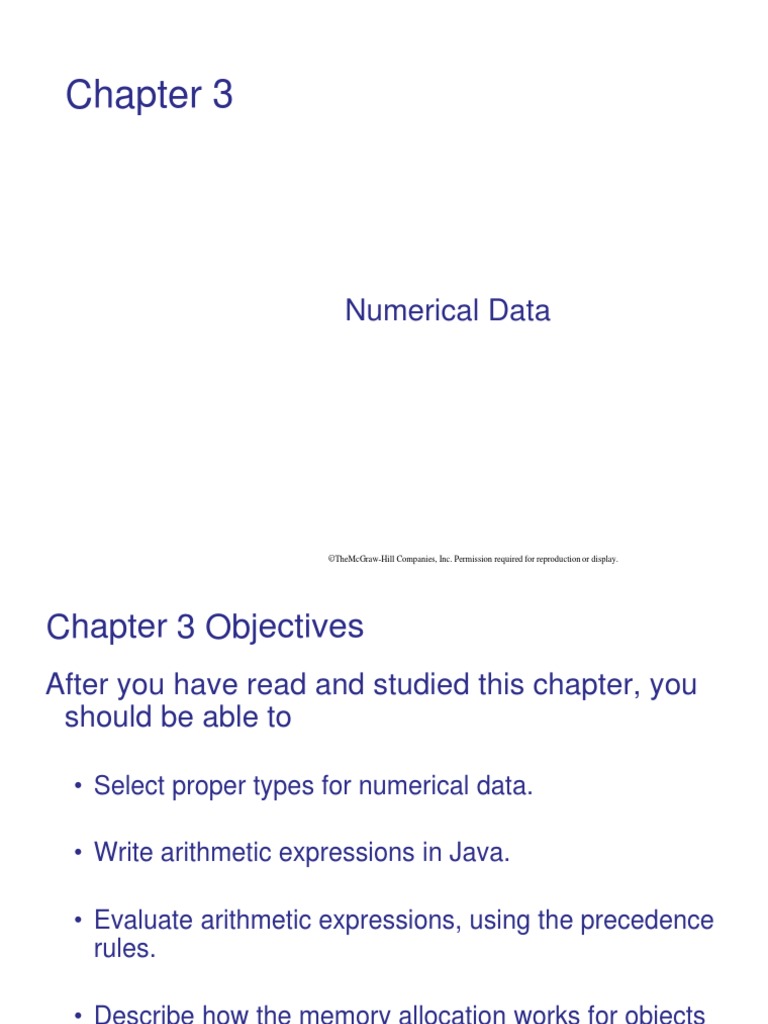 Numerical Data: ©Themcgraw-Hill Companies, Inc. Permission Required For Reproduction or Display ...