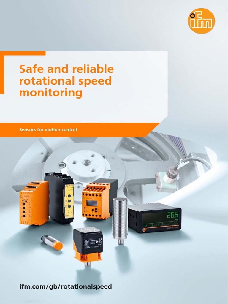 Ifm Safe and Reliable Rotational Speed Monitoring Sensors Motion ...