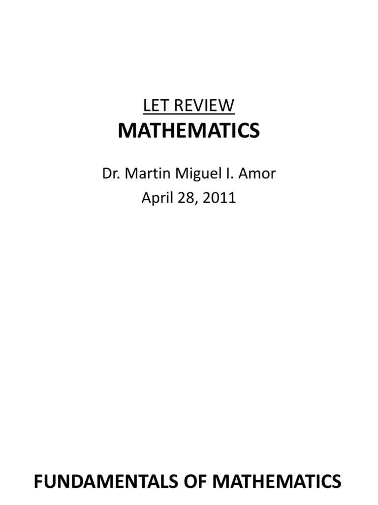 Let Review: Mathematics | PDF | Volume | Triangle