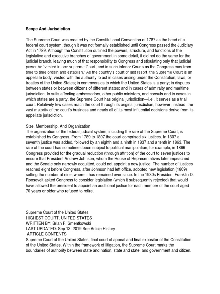 USA Supreme Court | Download Free PDF | Supreme Courts | Supreme Court ...