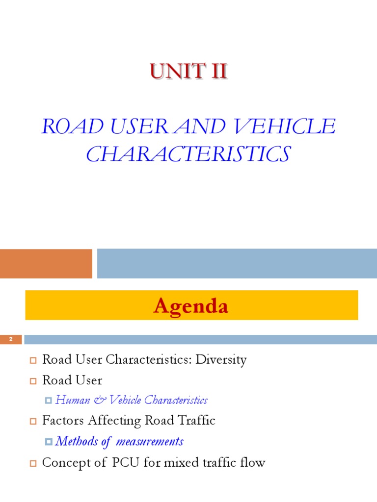 Road User and Vehicle Characteristics | PDF | Visual Acuity | Visual ...