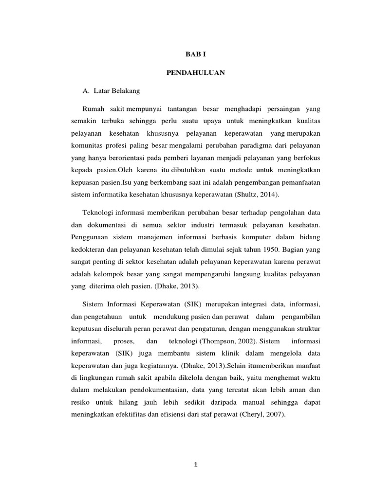 Sistem Informasi Keperawatan | PDF | Pengembangan Diri | Sains & Matematika